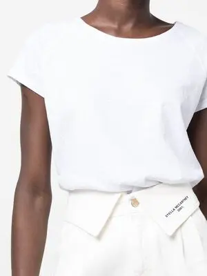 Closed Round Neck Cotton T-shirt