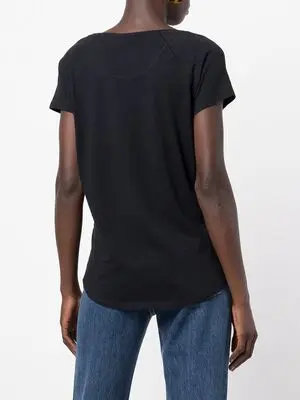 Closed Round Neck Cotton T-shirt