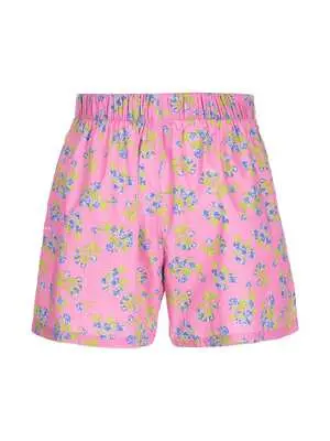 DUOLTD Floral-print Slogan Boxer Shorts