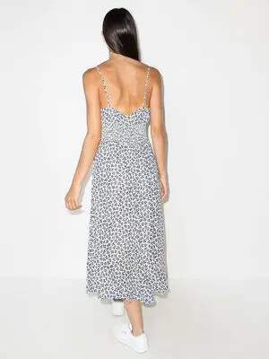 REFORMATION Bran Floral Print Midi Dress