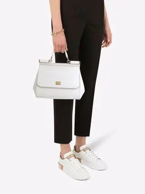 Dolce & Gabbana Large Sicily Top-handle Bag - White
