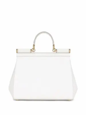 Dolce & Gabbana Large Sicily Top-handle Bag - White