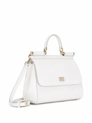 Dolce & Gabbana Large Sicily Top-handle Bag - White