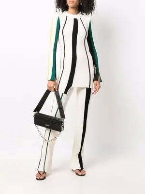 AMBUSH Ribbed Stripe Straight-leg Trousers