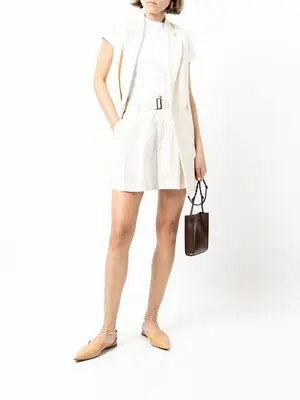FORME D'EXPRESSION Belted Flared Shorts