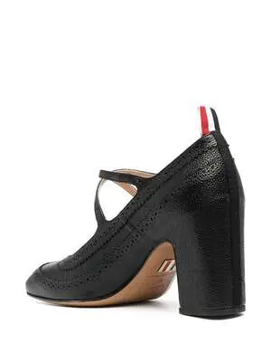 Thom Browne Cross-strap Mary Jane Pumps