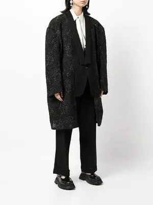 Comme Des Garçons Midi Single-breasted Blazer