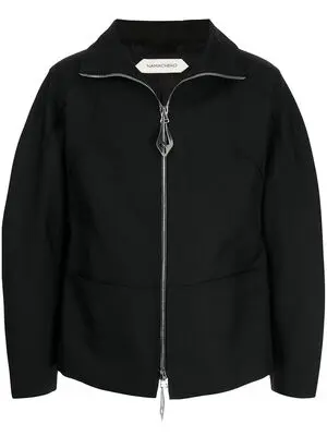 a*様 archive namacheko 18ss bomber jacket Namacheko Zipped Bomber Jacket In Black - 43% Off | Editorialist