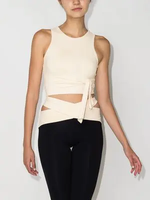 Live The Process Ballet Tie-detail Performance Top