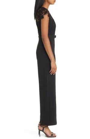 Eliza J Lace Bodice Jumpsuit