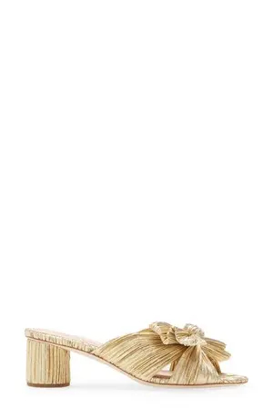 LOEFFLER RANDALL Emilia Knot Slide Sandal - Gold