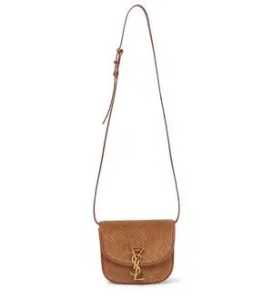 Saint Laurent Kaia Small Suede And Leather Shoulder Bag