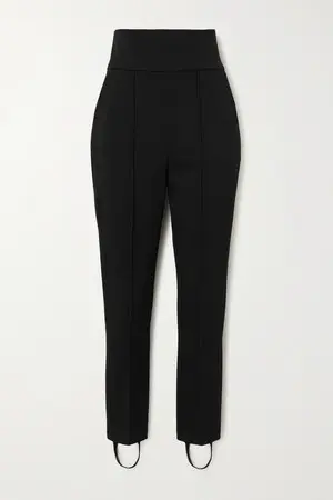 Loulou De Saison Pinzon Stretch-wool Tapered Pants - Black