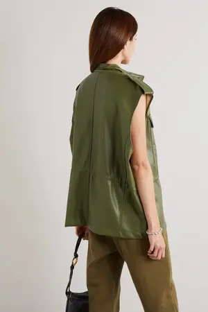 THE FRANKIE SHOP Ines Faux Leather Vest