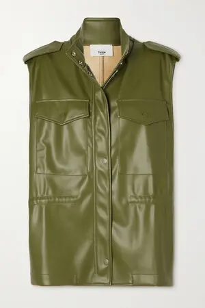 THE FRANKIE SHOP Ines Faux Leather Vest