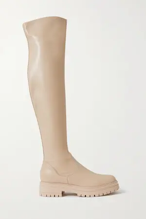 GIANVITO ROSSI Marsden 20 Faux Leather Over-the-knee Boots