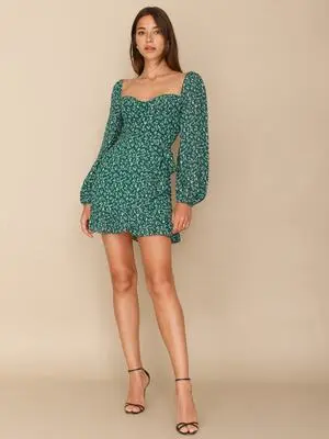 REFORMATION Petites Cammi Dress Parsley