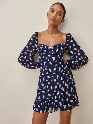REFORMATION Petites Cammi Dress Splatter