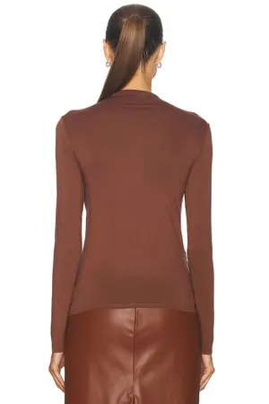 Enza Costa Viscose Jersey Twist Top - Nutshell