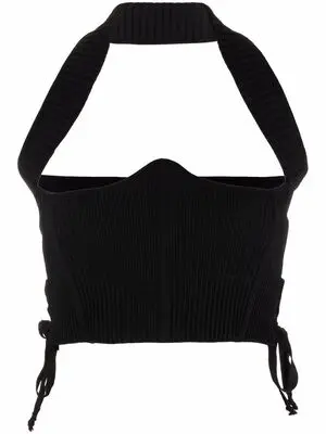 ANDREĀDAMO Harness Vest Top - Black