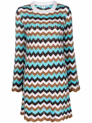 Missoni Stripes Mini Dress - Brown