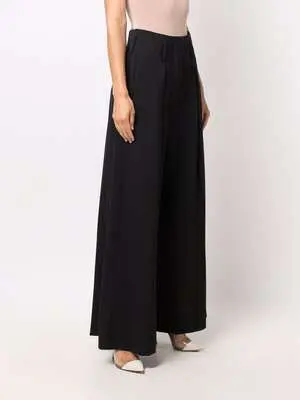 Alberto Biani Mid-rise Palazzo Trousers - Black