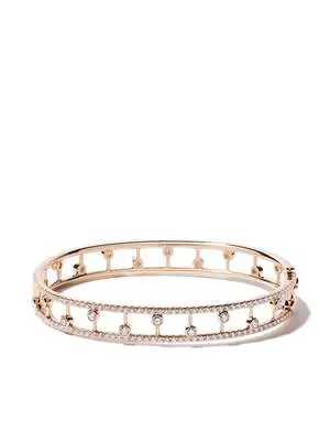 De Beers 18kt Dewdrop Diamond Bangle