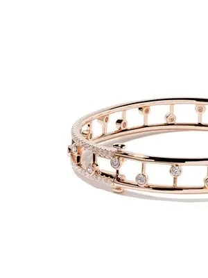 De Beers 18kt Dewdrop Diamond Bangle