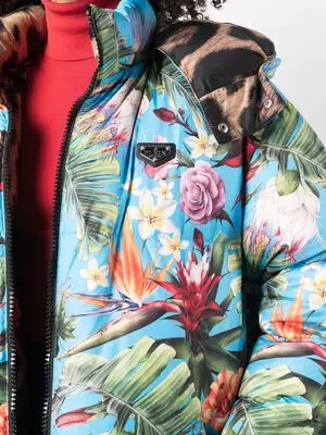 Philipp Plein Iconic Plein Reversible Hooded Coat