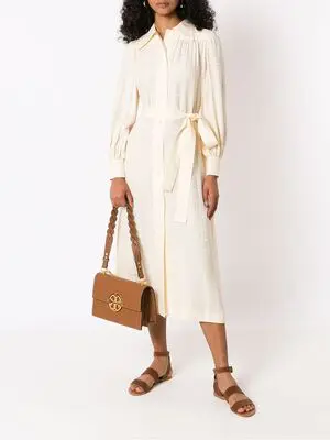 Tory Burch Logo-plaque Leather Shoulder Bag