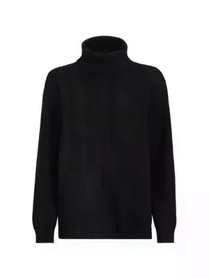 Brunello Cucinelli Cashmere Turtleneck Jumper - Black