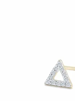 Mateo 14kt Yellow Diamond Triangle Stud Earrings