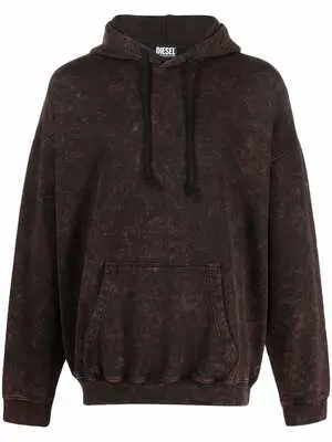 DIESEL® Marbled Effect Cotton Hoodie