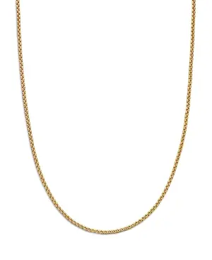 David Yurman 18k Yellow Box Chain Necklace - Gold