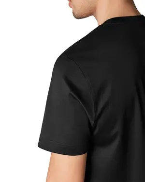 Eton Slim Fit Jersey Tee - Black