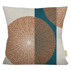 NOHO HOME Niho Medallion Square Pillowcase, 20 X 20 - Aqua Cocoa