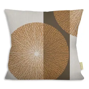 NOHO HOME Niho Medallion Square Pillowcase, 20 X 20 - Beige/ivory