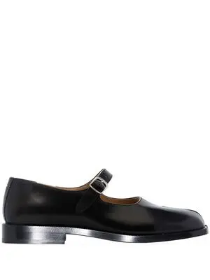 MAISON MARGIELA Tabi Leather Mary Jane Pumps - Black