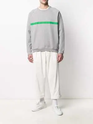 Mackintosh Horizontal Stripe Crewneck Sweatshirt