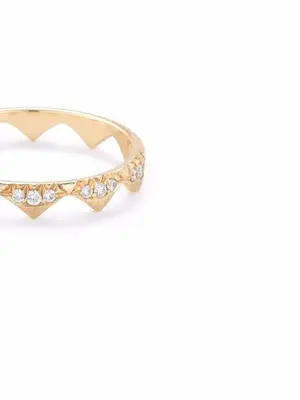 JADE TRAU 18kt Yellow Diamond Band Ring