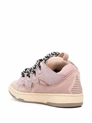 LANVIN Curb Lace-up Sneakers - Pink