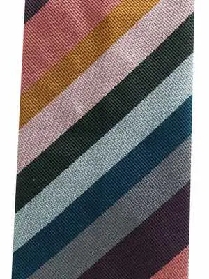 Paul Smith Diagonal-stripe Silk Neck Tie