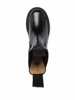 Toga Ridged Sole Chelsea Boots - Black