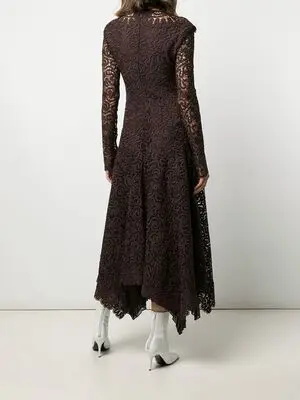 Simkhai Corrie Guipure-Lace Midi Dress In Brown - 52% Off | Editorialist