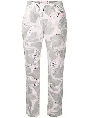 Stella McCartney High-rise Abstract Print Jeans