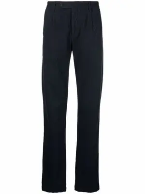 Massimo Alba Mid-rise Straight-leg Trousers - Blue