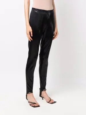 Dsquared2 Faux Leather Stirrup Leggings