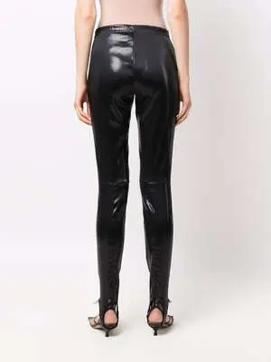 Dsquared2 Faux Leather Stirrup Leggings