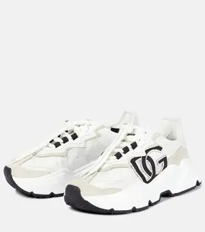 Dolce & Gabbana Daymaster Leather Sneakers - White