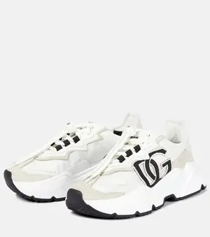 Dolce & Gabbana Daymaster Leather Sneakers - White